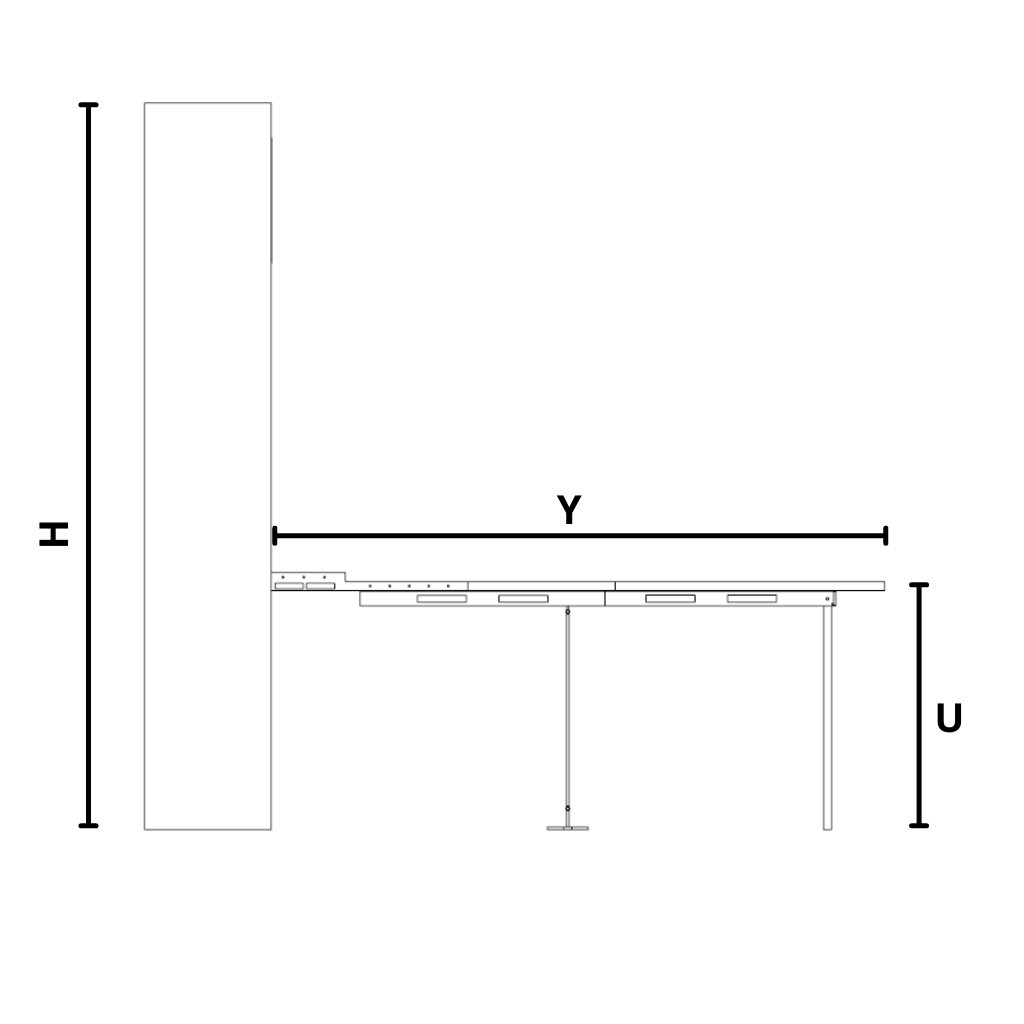 Wall Bed With Dining Table | Premium Wall Bed Series